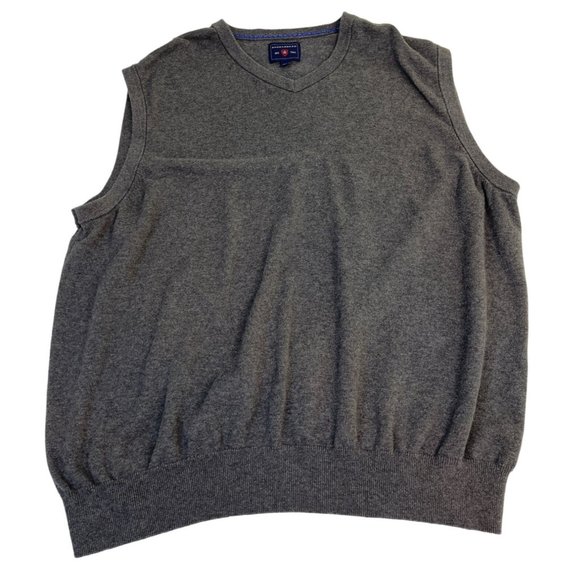 Saddlebred | Sweaters | Saddlebred Mens Sweater Vest V Neck 2xlt Grey ...